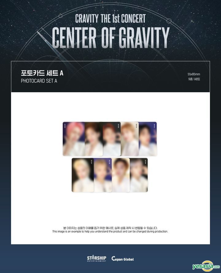 YESASIA: Cravity 1st Concert 'CENTER OF GRAVITY' Official Goods - Photo ...
