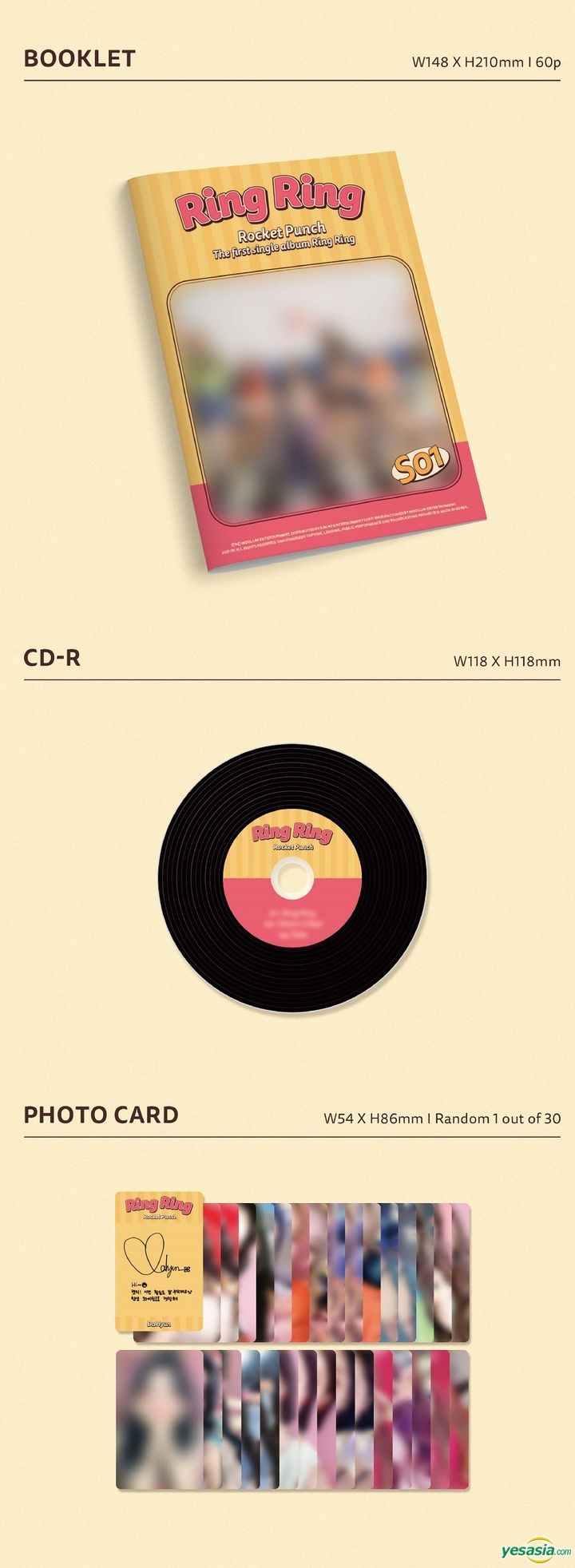YESASIA: Rocket Punch Single Album Vol. 1 - Ring Ring CD - Rocket Punch, Woollim Entertainment ...