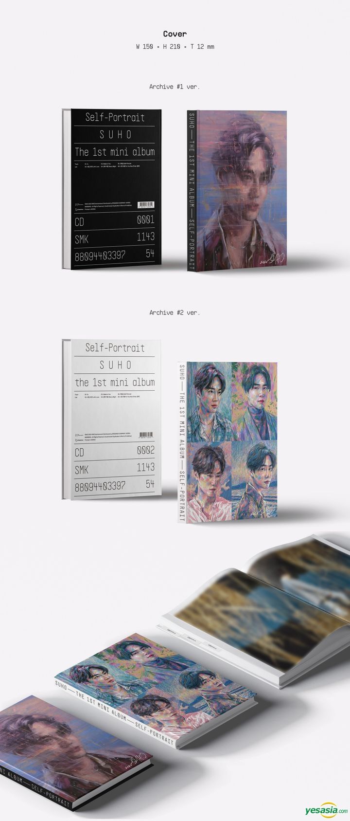 YESASIA: EXO: Suho Mini Album Vol. 1 - Self-Portrait (Random Version ...