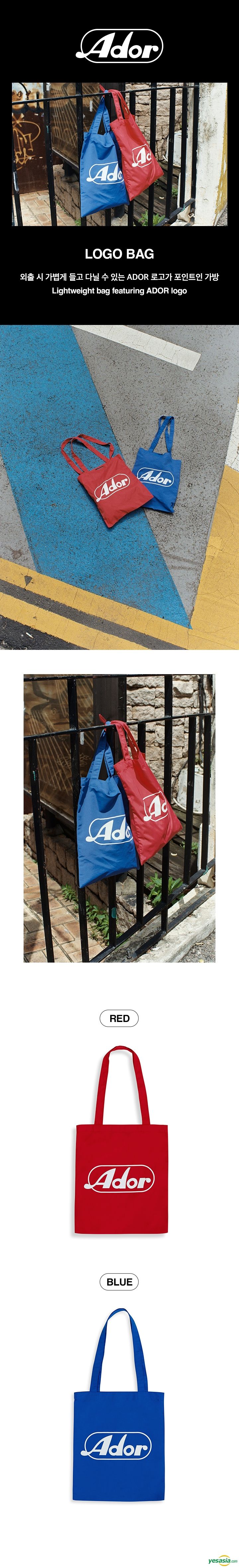 YESASIA: ADOR - Logo Bag (Red) MALE STARS,GROUPS,Celebrity Gifts,PHOTO ...