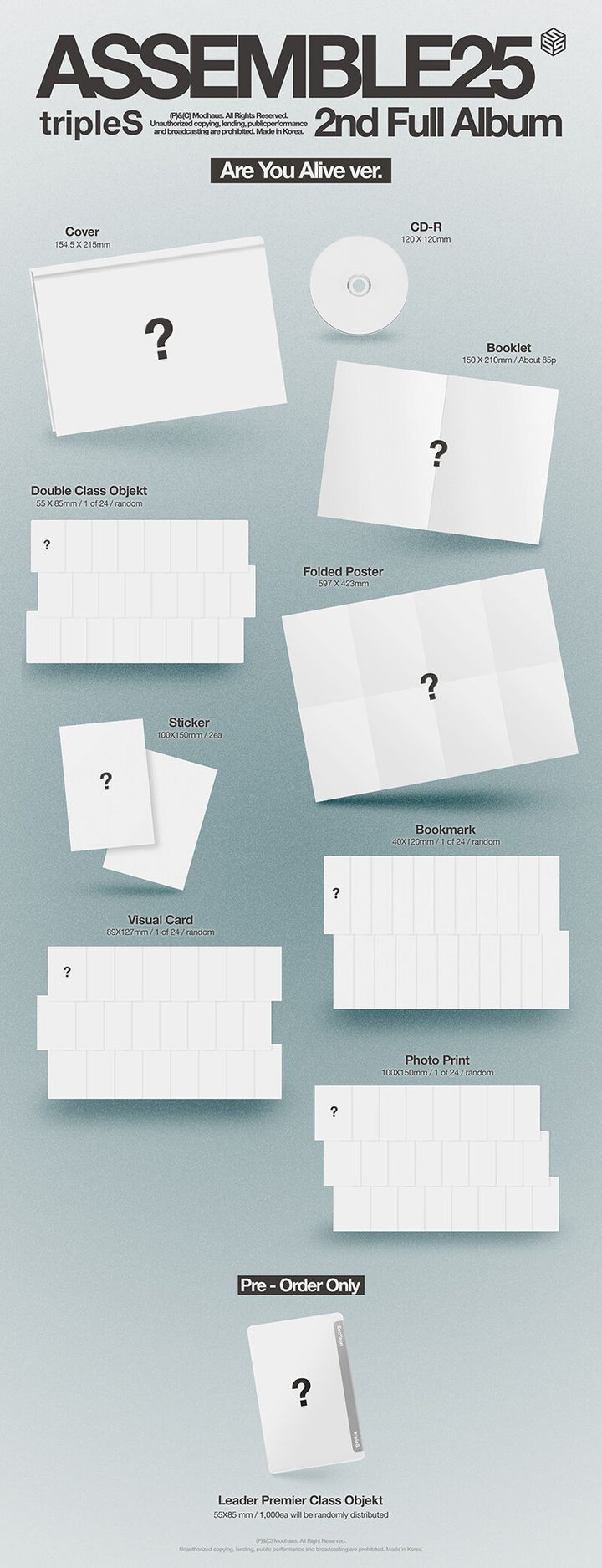 YESASIA: tripleS Vol. 2 - ASSEMBLE25 (Are You Alive Version) CD ...