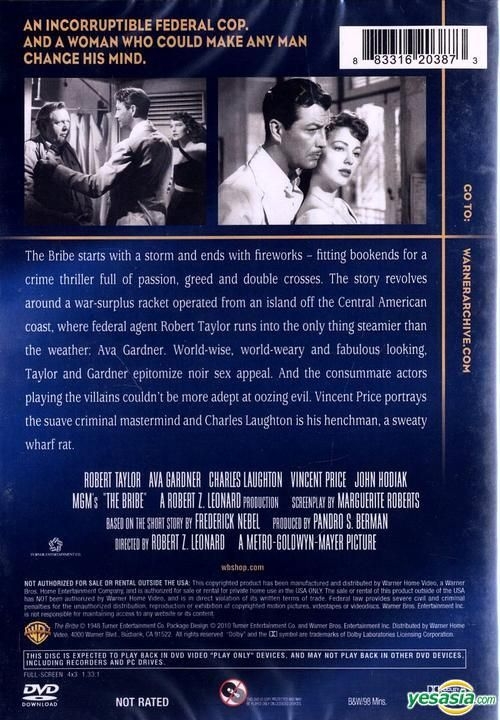 YESASIA: Image Gallery - The Bribe (1949) (DVD) (US Version)